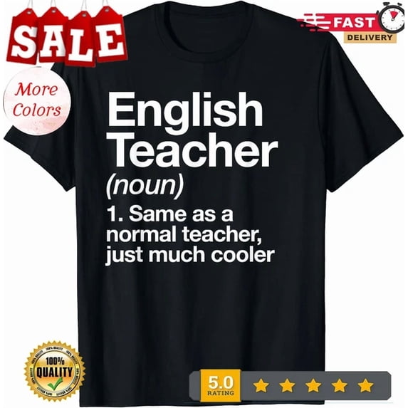 English Teacher Definition Back To School First Unisex T-Shirt ...