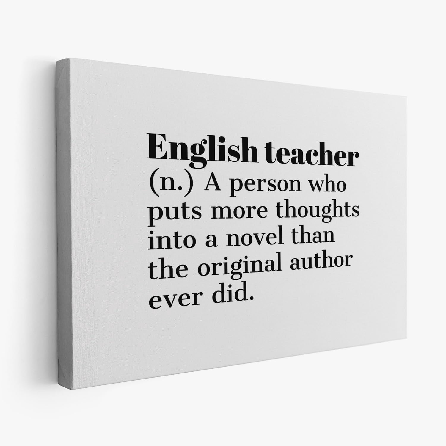 English Teacher Definition Canvas Wall Art Prints Artwork Framed 14 x ...