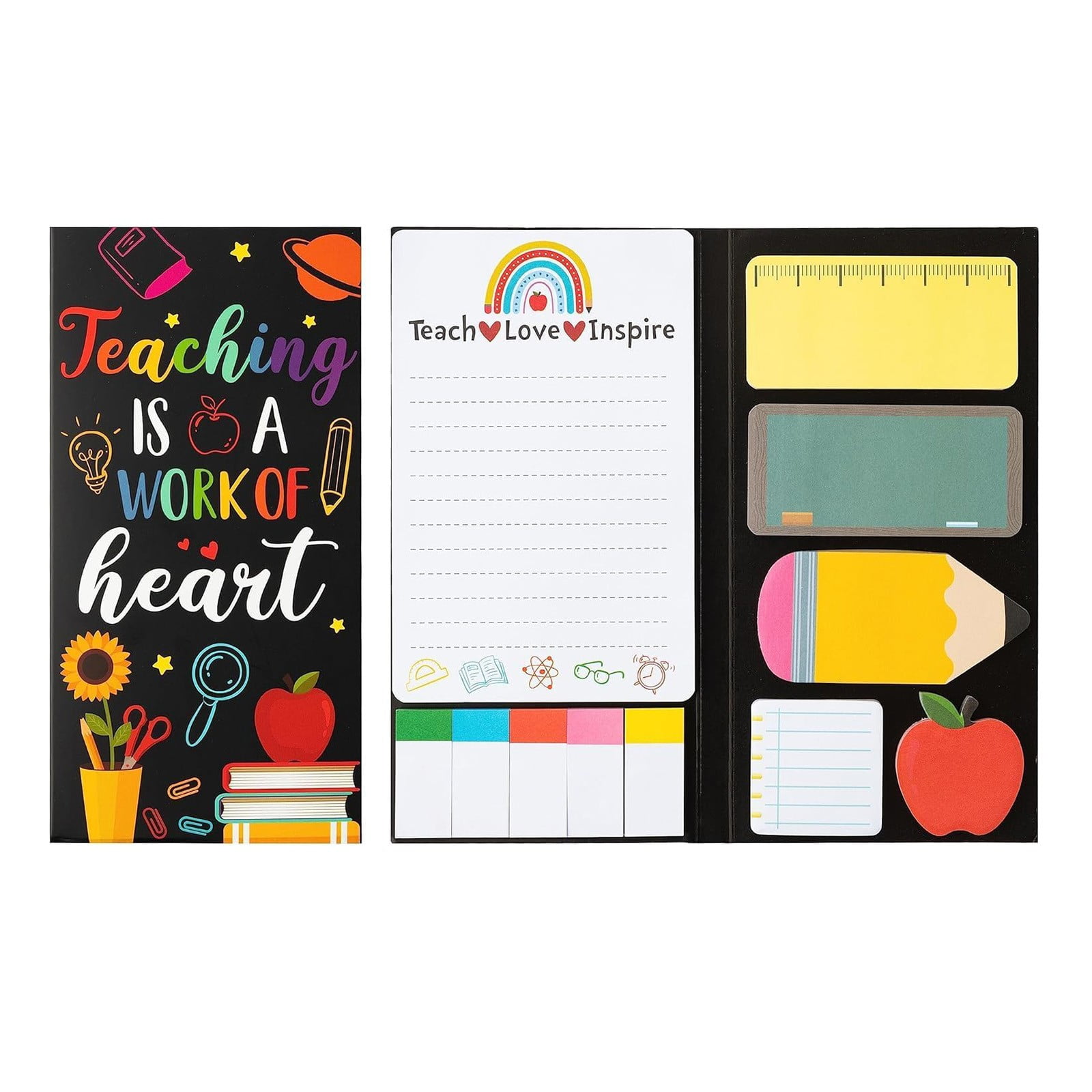 English Teacher Sticky Note Book, Cartoon Colorful Combination With ...