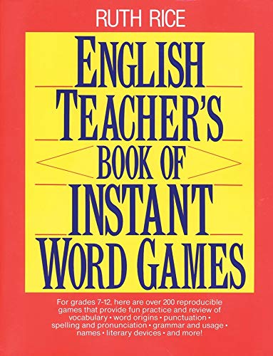 Pre-Owned English Teacher's Book of Instant Word Games (Paperback ...