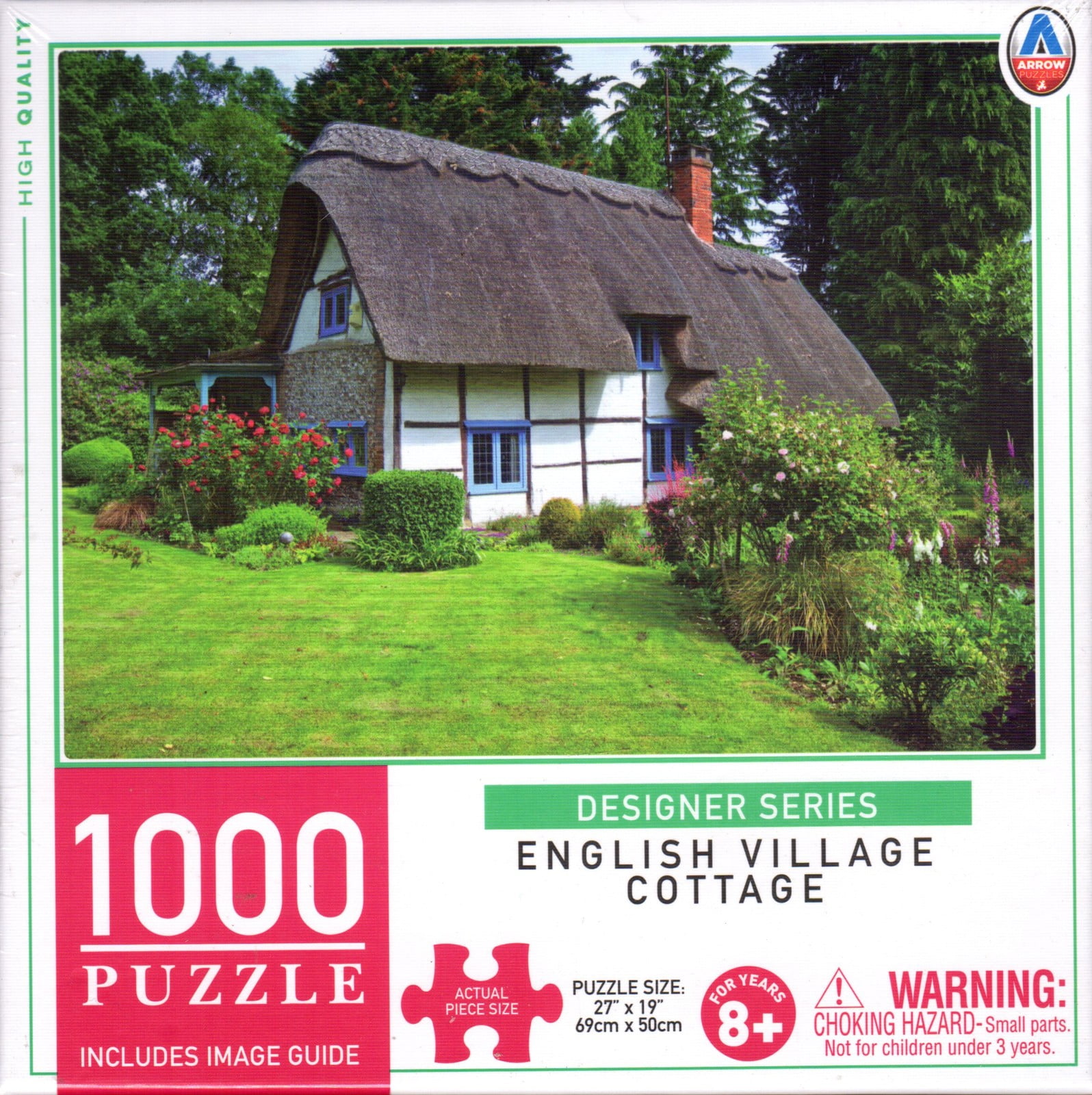 English Village Cottage Jigsaw Puzzle for Adults, 1000 Pieces, 27" x 19 ...