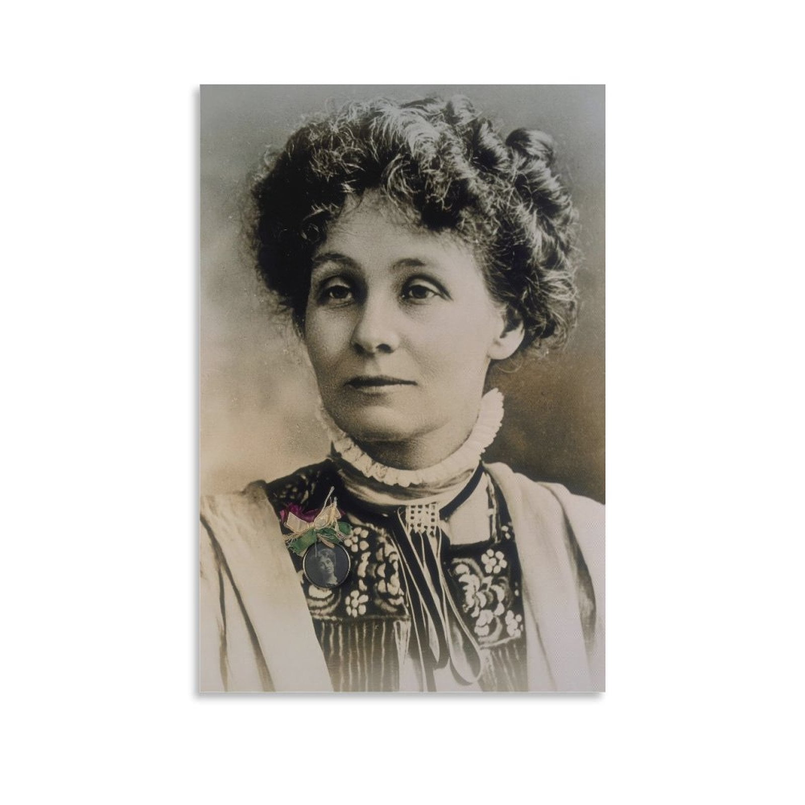 English Women in Politics Emmeline Pankhurst Retro Poster Picture Print ...