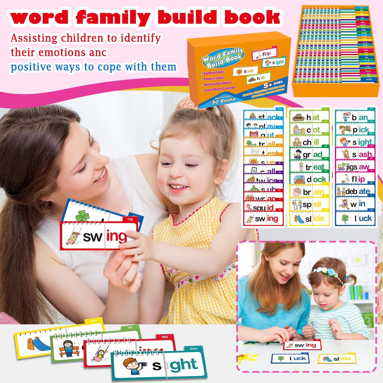 English Word Learning Cards, Word Reading and Writing As Well As ...