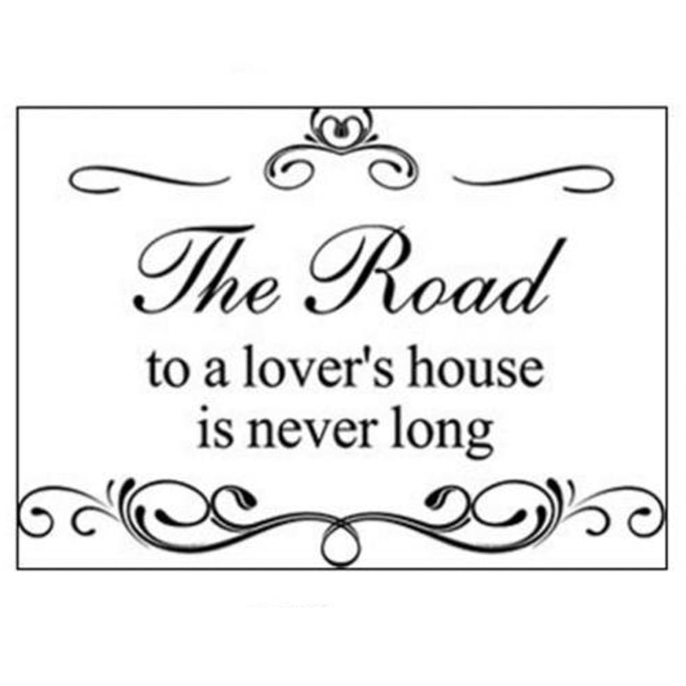 English Words Sticker Living Room Bedroom Backdrop Wall Decorative ...