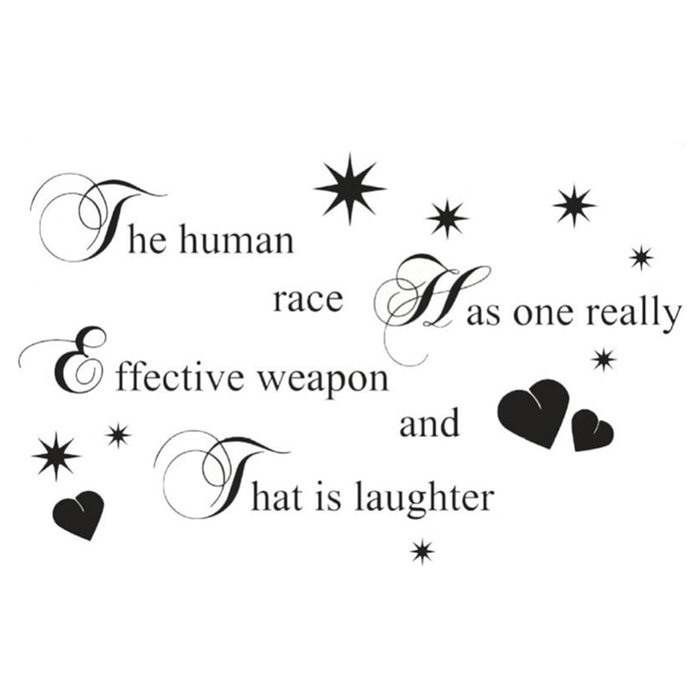 English Words Sticker Living Room Bedroom Backdrop Wall Decorative ...