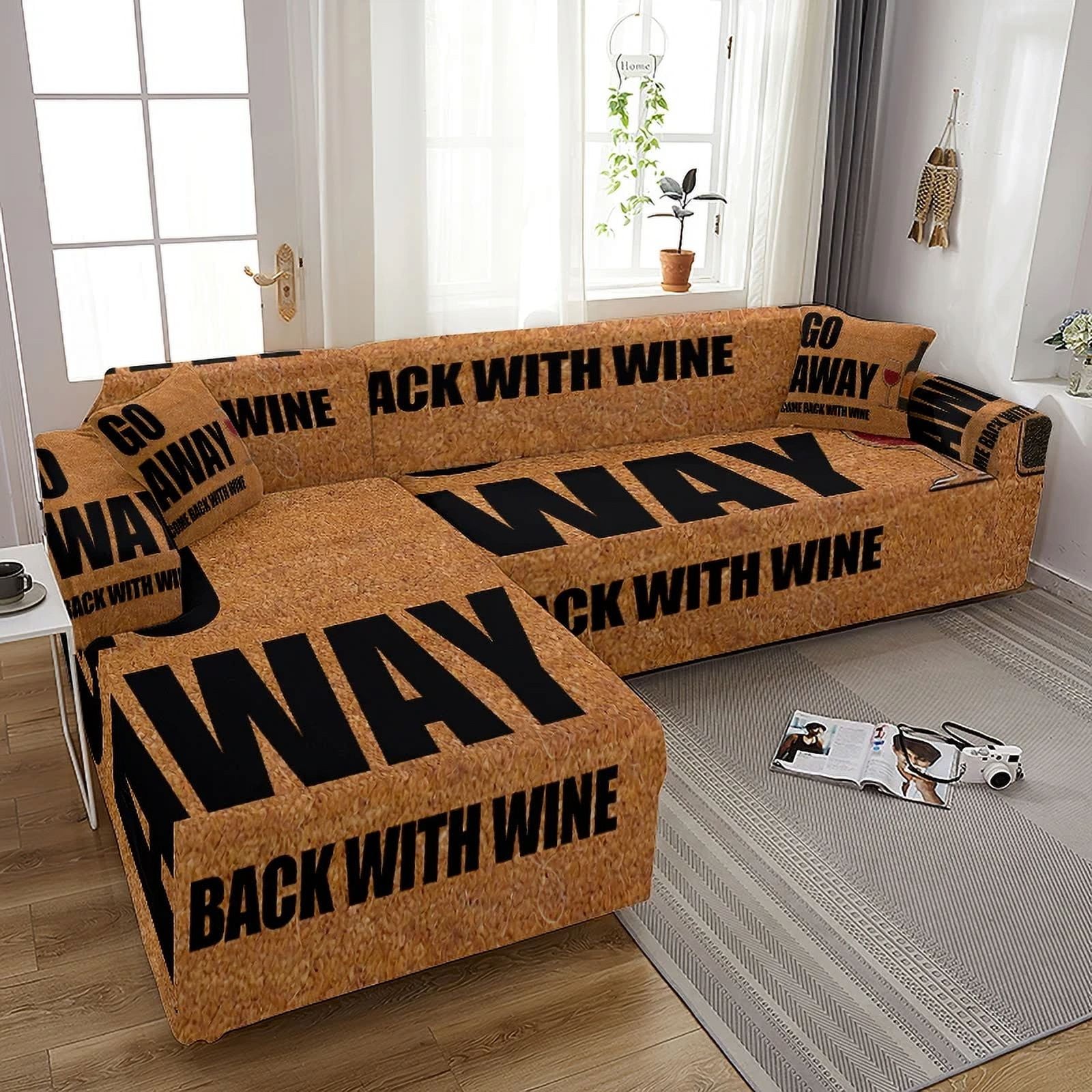 English alphabet pattern Sofa Cover ration 'Home' pattern Big Sofas ...