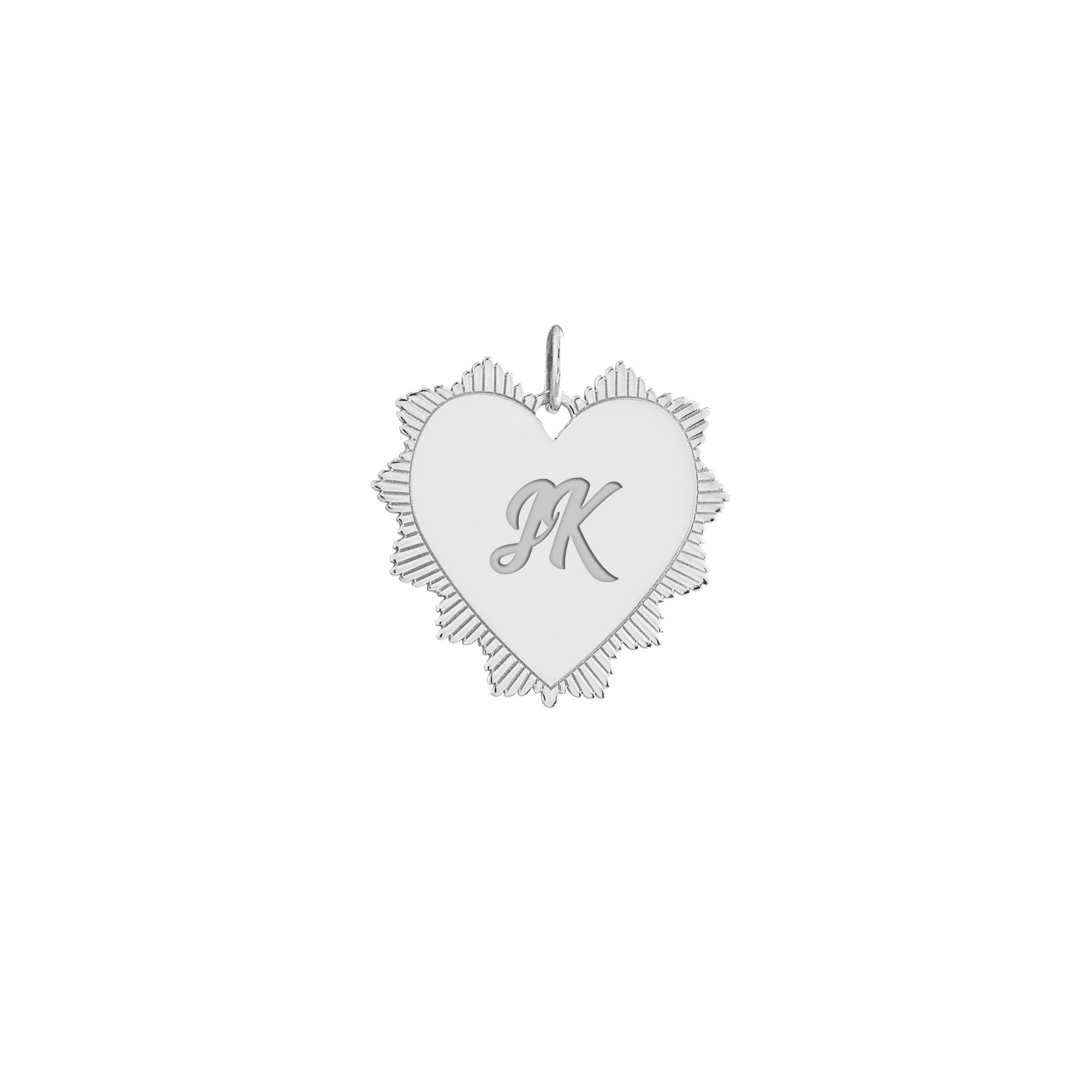 Engravable Spike Heart Pendant - Walmart.com