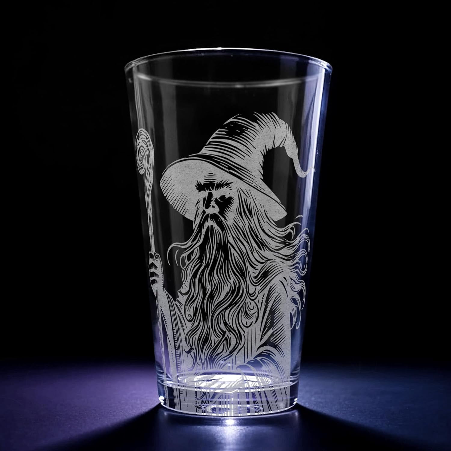 Engraved 16oz Pint Glass Featuring Gandalf the Grey | Inspired By ...
