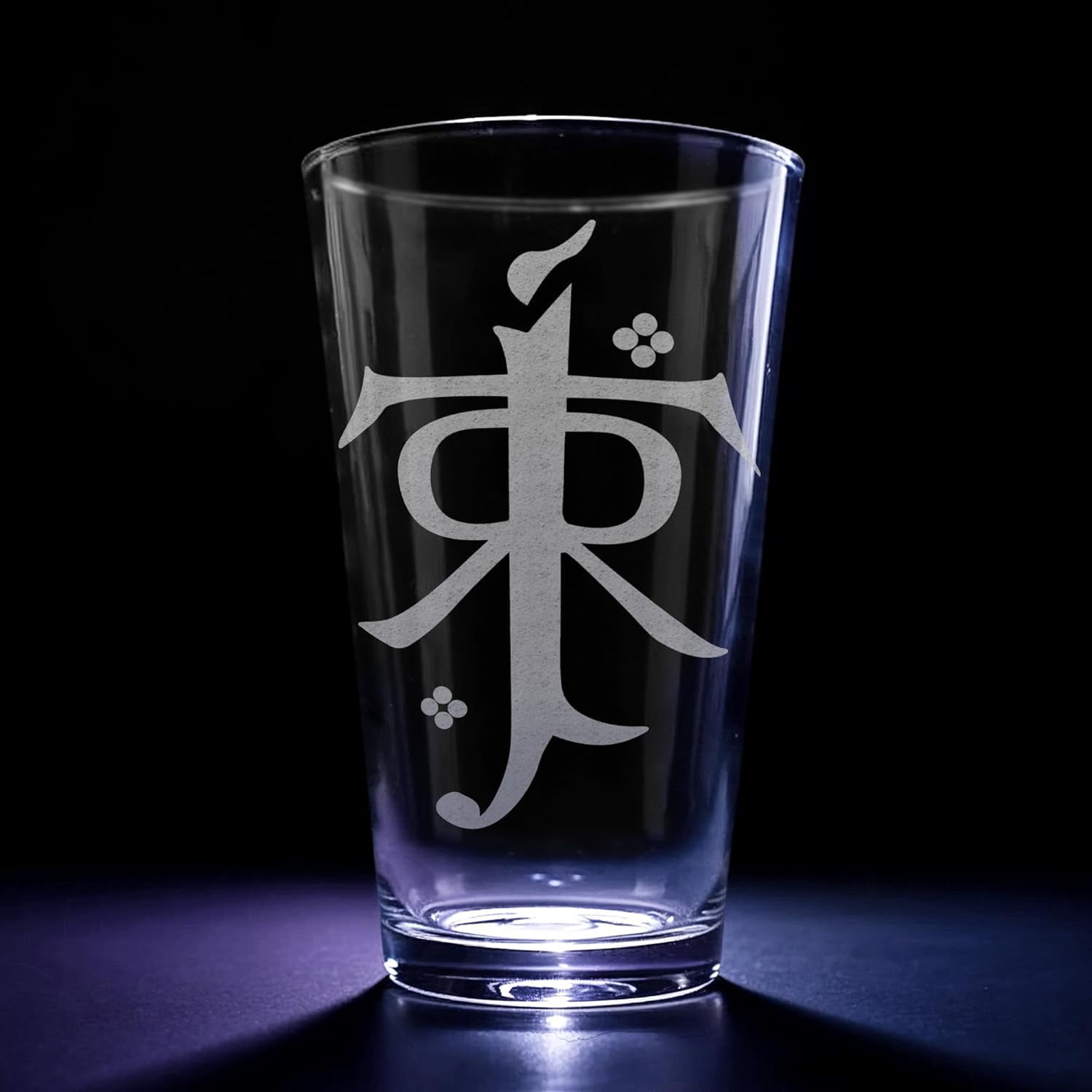 Engraved 16oz Pint Glass Inspired By JRR Tolkien's One Ring and Middle ...