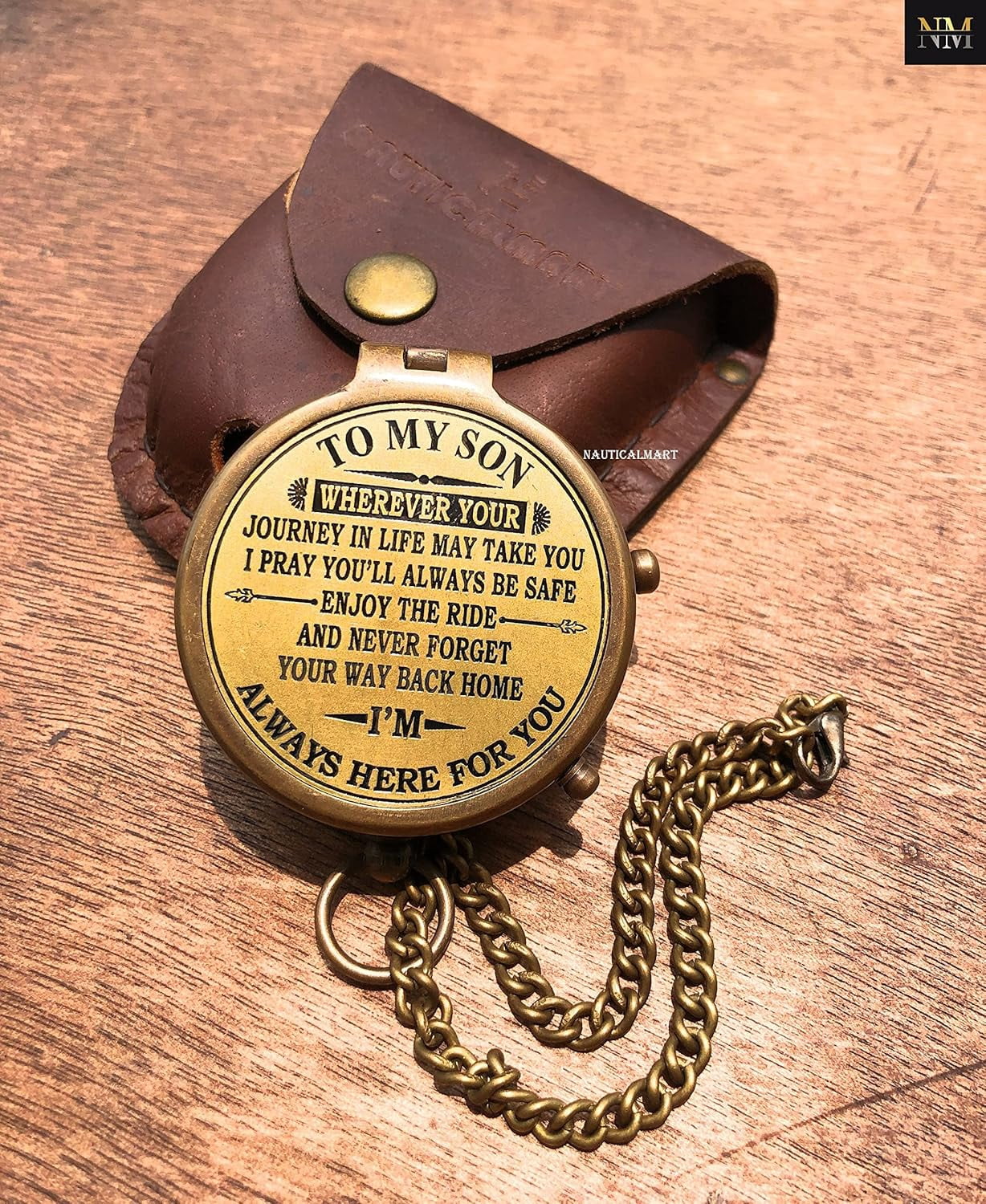 Engraved Brass Compass Gift to My Son/Nautical Gift for Son from Dad ...