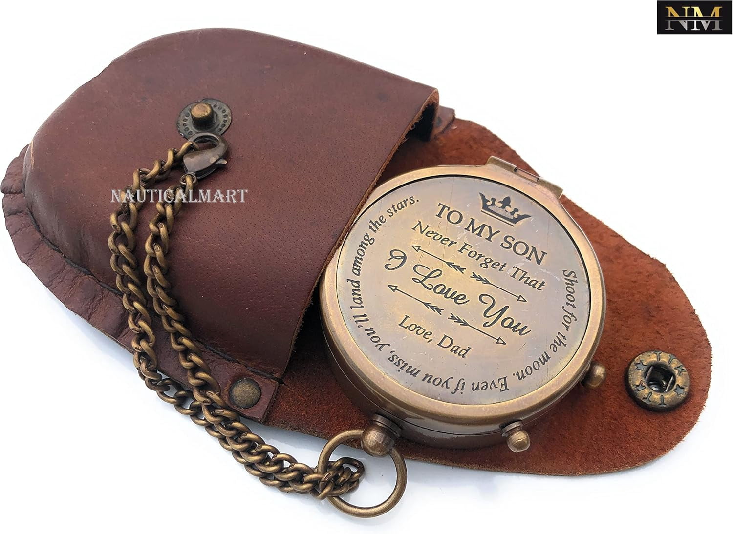 Engraved Brass Compass Gift to My Son/Nautical Gift for Son from Dad ...