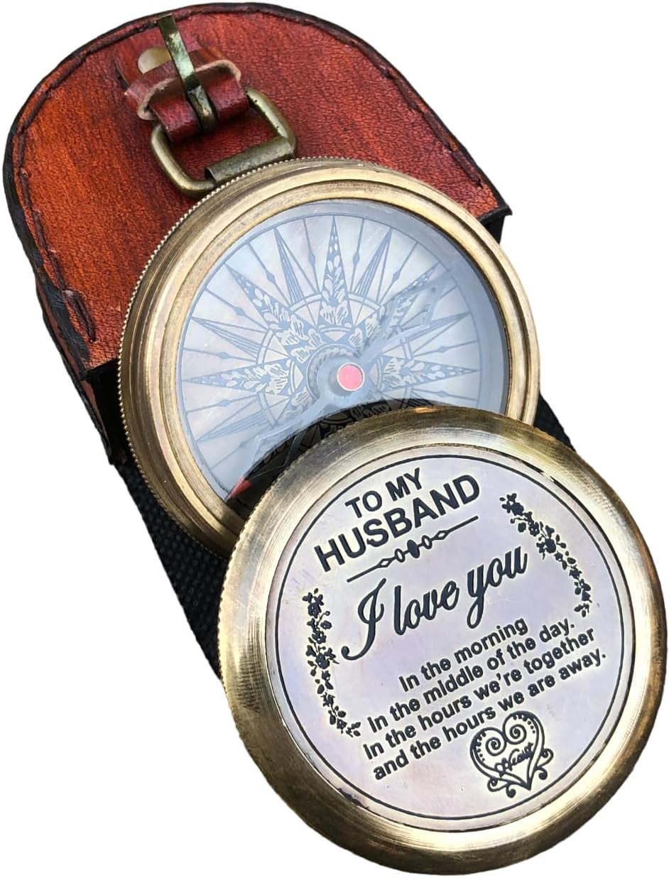 Engraved Compass Quote | Memory Present to My Husband Compass, Gift for Anniversary, Wedding ...
