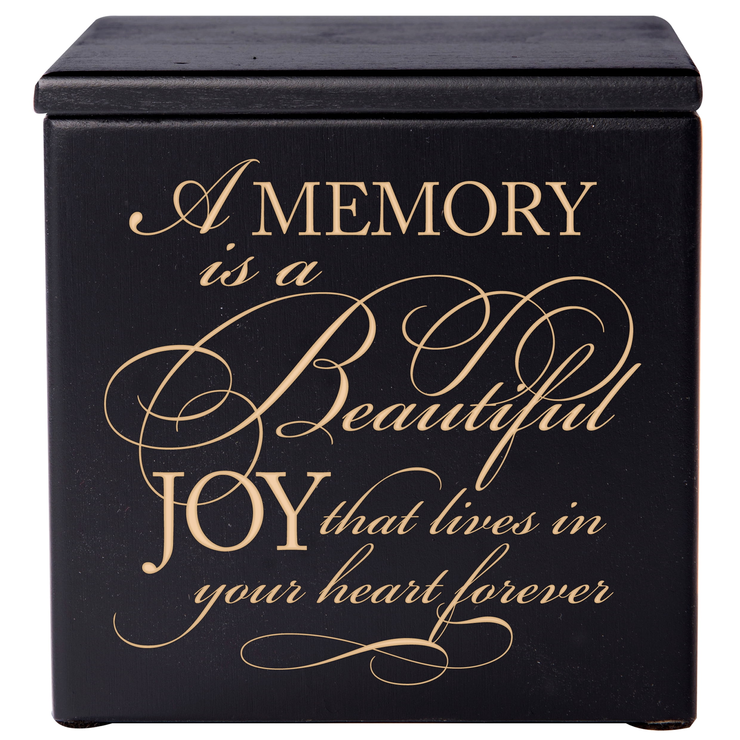 Engraved Cremation Urn - A Memory Is A Beautiful Joy - Holds SMALL ...