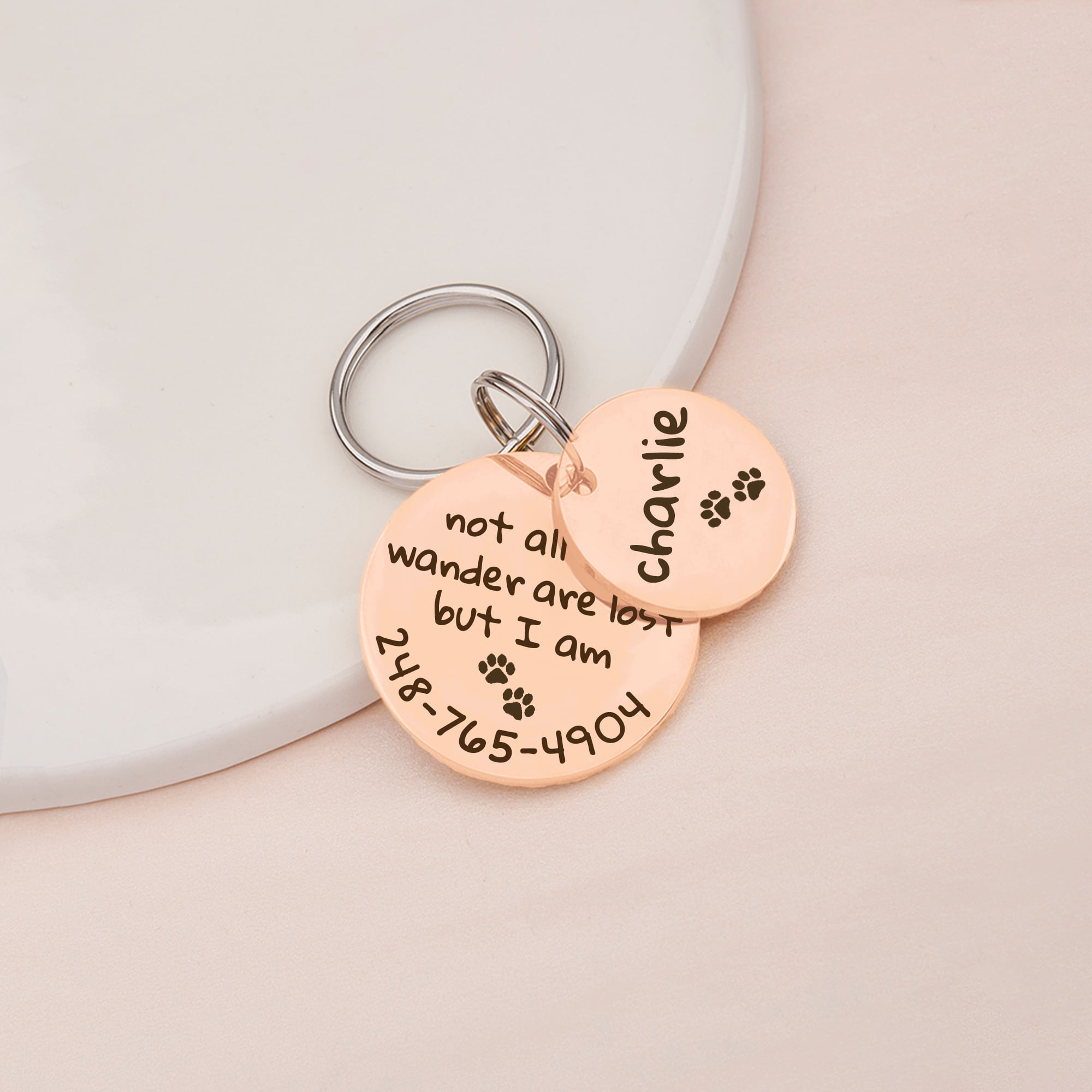 Engraved Dog Tag - Custom Dog Tag for Dogs - Stacked Dog Tag - Dog Tag ...