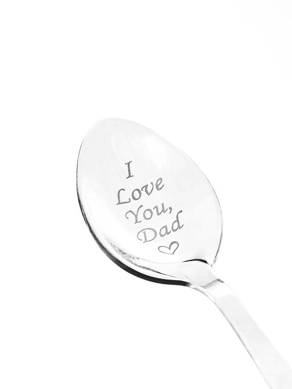 Engraved 'I Love You Dad' Spoon: The Perfect Funny Gift for Your ...
