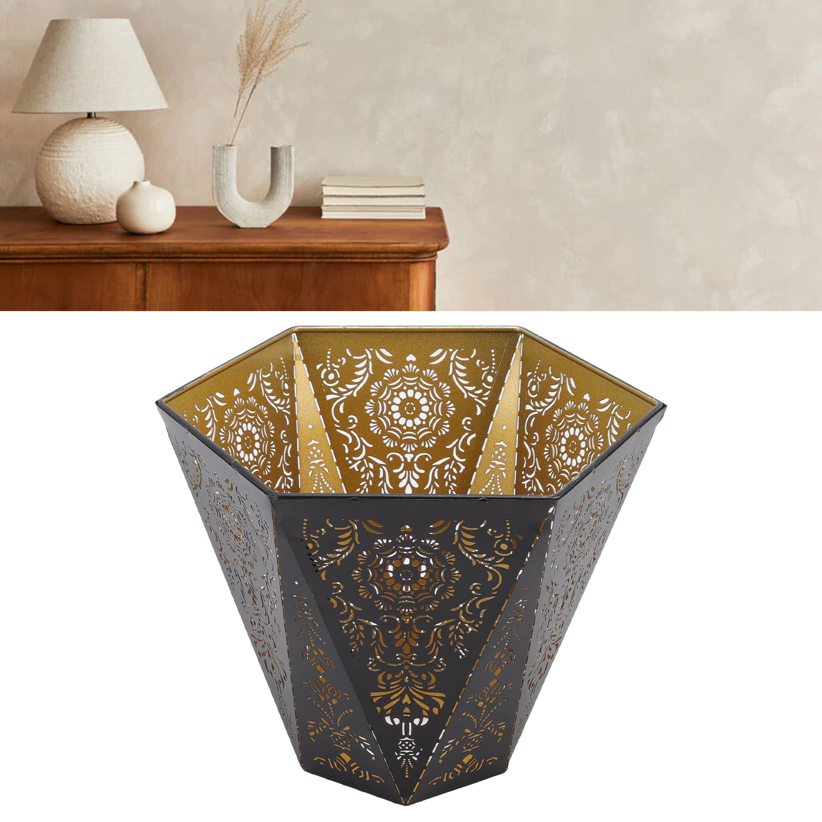 Engraved Iron Lampshade, European Hook Design, Creates Stunning Wall ...