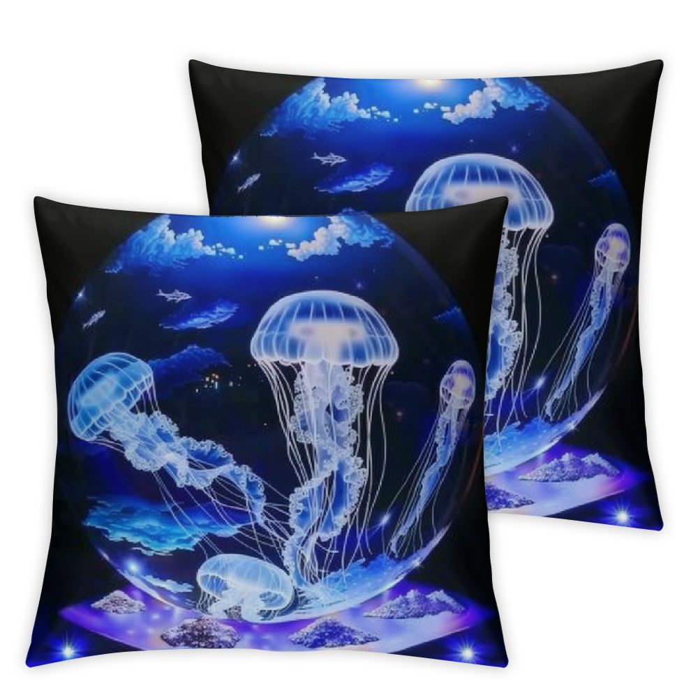 Engraved Jellyfish Crystal Ball. with LED Light Colorful Base,Jellyfish ...