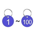 Engraved Number Discs 100-Pack Plastic Identification Tags For ...