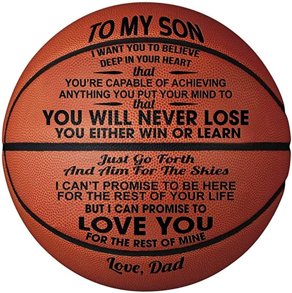 Engraved Outdoor Basketball Gift, 29.5 Inch Personalized Basketball ...