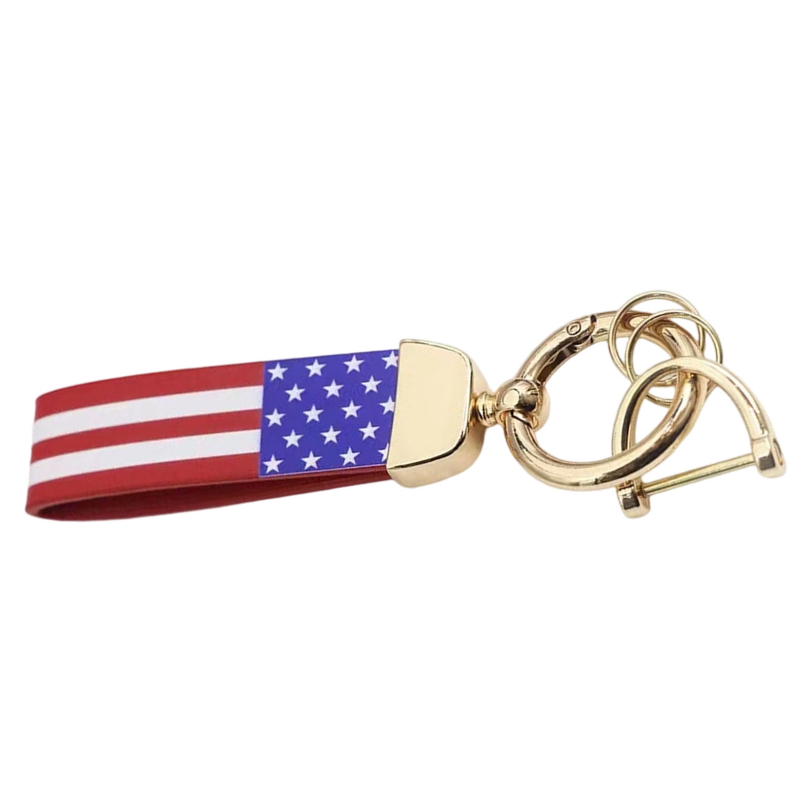 Engraved Patriotic Key Holder Set With Reinforced Spring Clip For Car ...