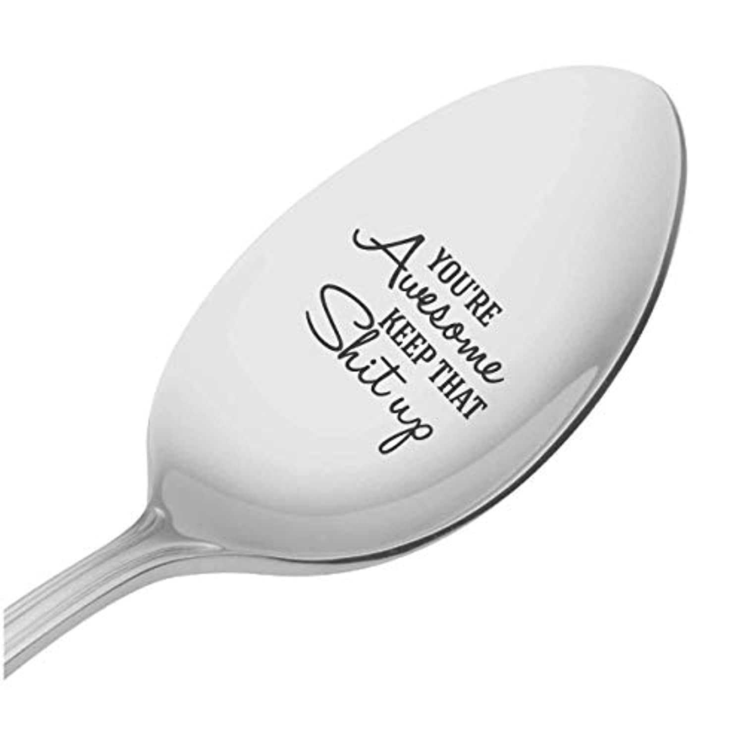 Boston Creative Engraved Spoon, Funny Coffee Gifts, Gag Gifts for Women ...