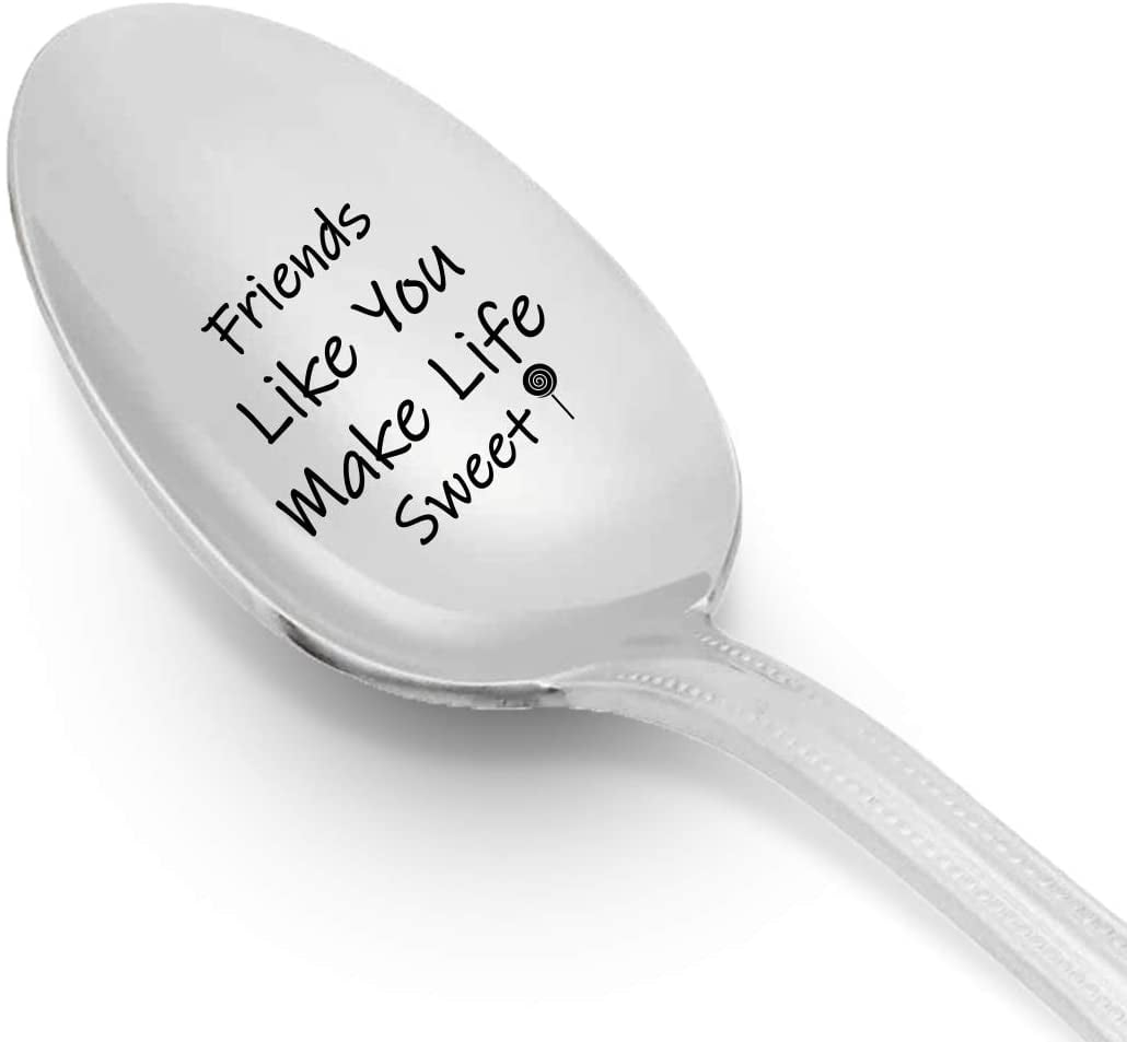 Engraved Spoon - Long Distance Friend Birthday/Christmas | Goodbye Gift ...