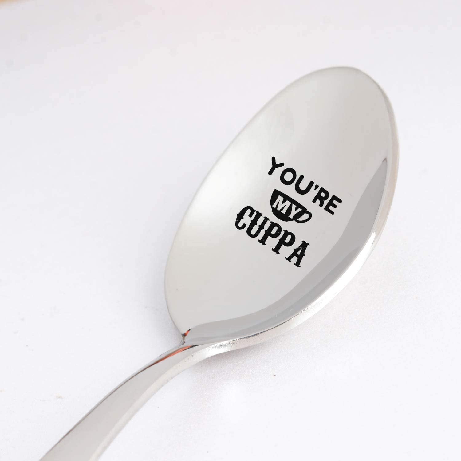 Engraved Spoon - You Are My Cuppa | Engagement Spoon Gift for Fiance ...