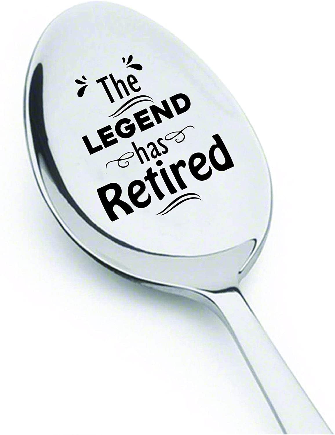 Engraved Spoons - Retirement Gift | The Legend Has Retired - Engraved ...