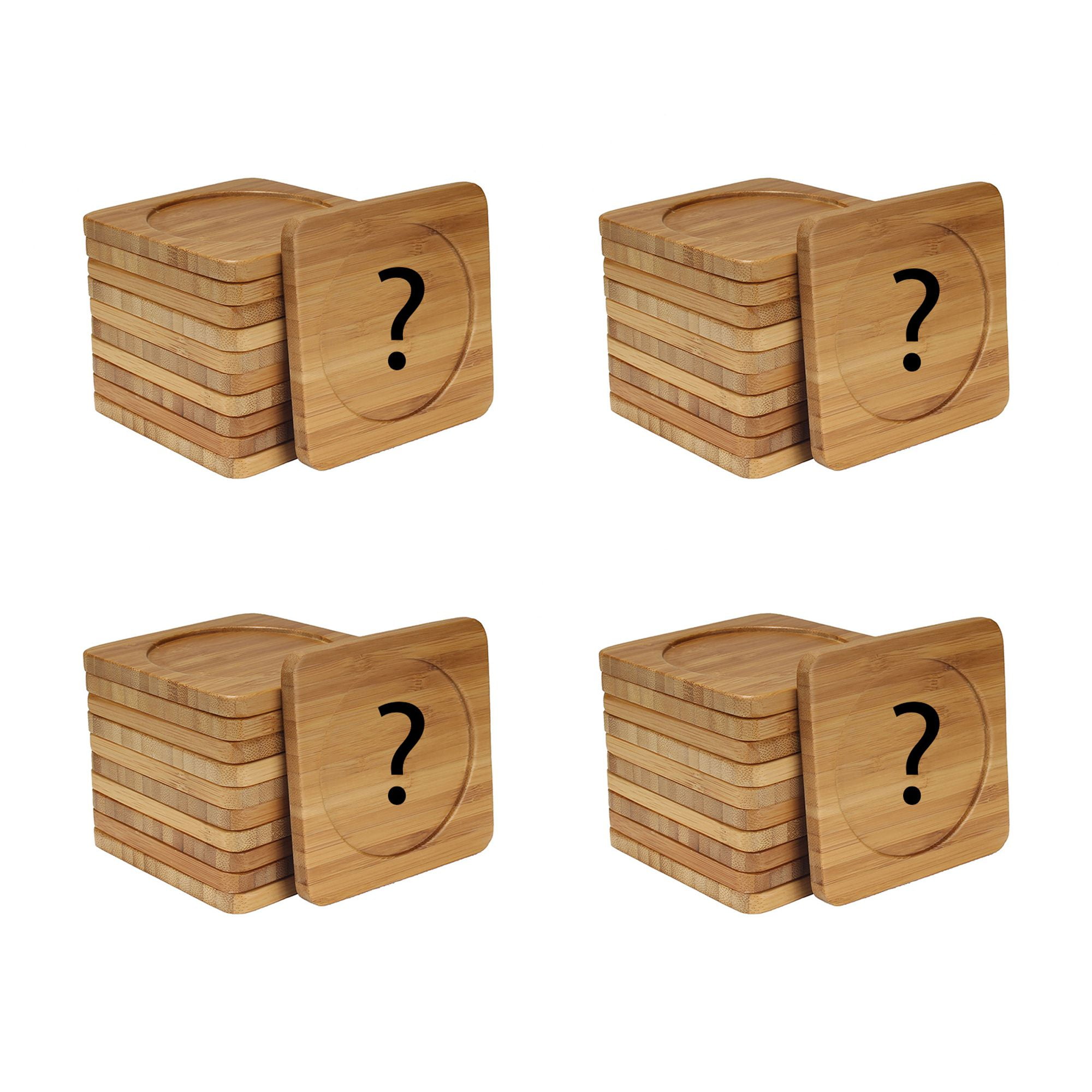BambooMN - Laser Engraved Coasters - Dark Ales Names - Square ...
