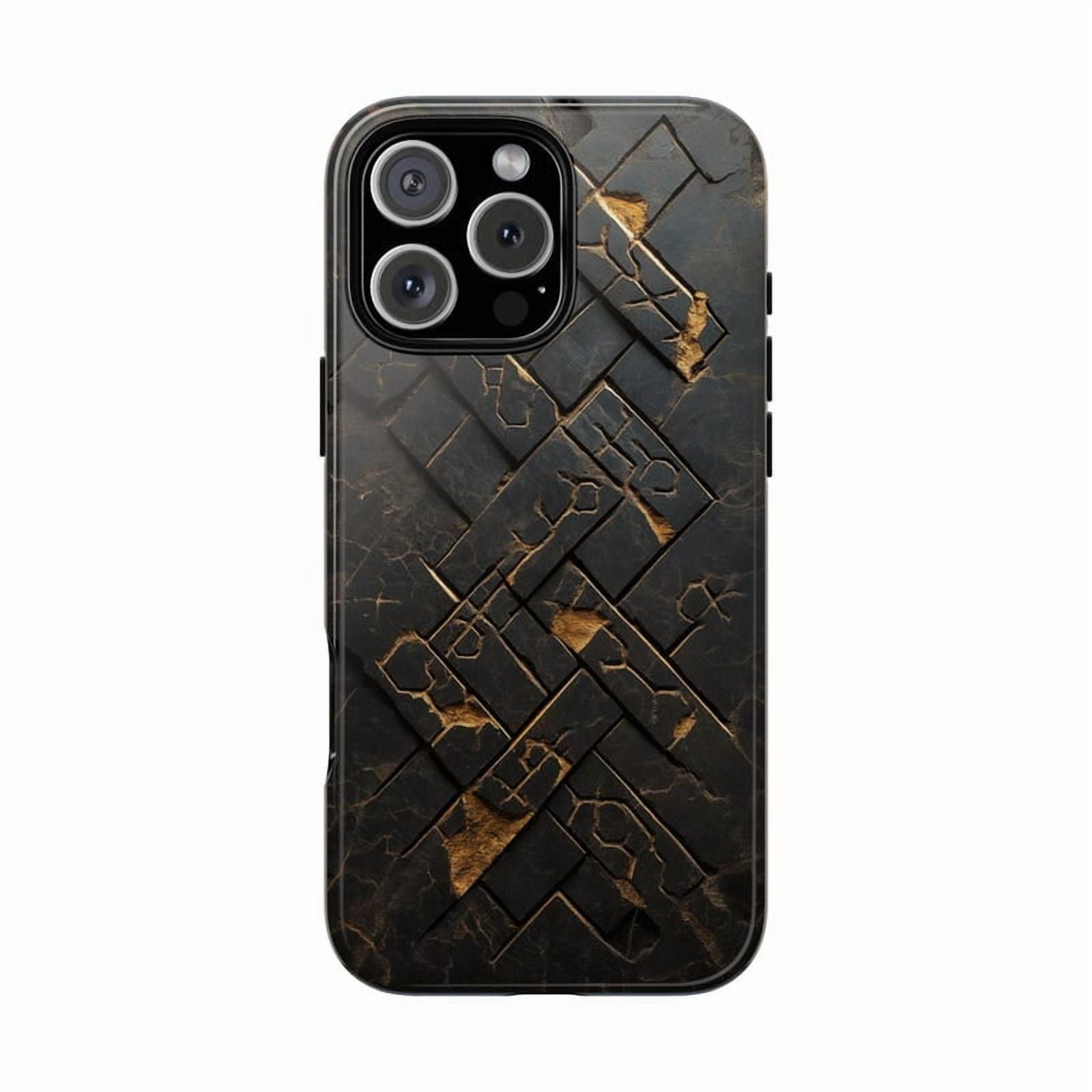 Engraved Viking Stone with Black Rune Symbols Phone Case for iPhone 11 ...