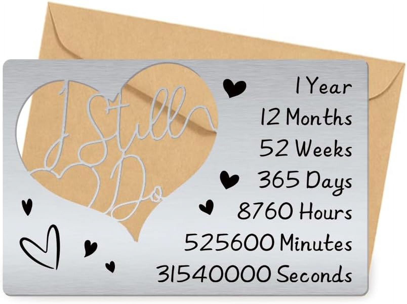 Engraved Wallet Card Insert I Still Do Wallet Inserts Steel Cards Heart ...