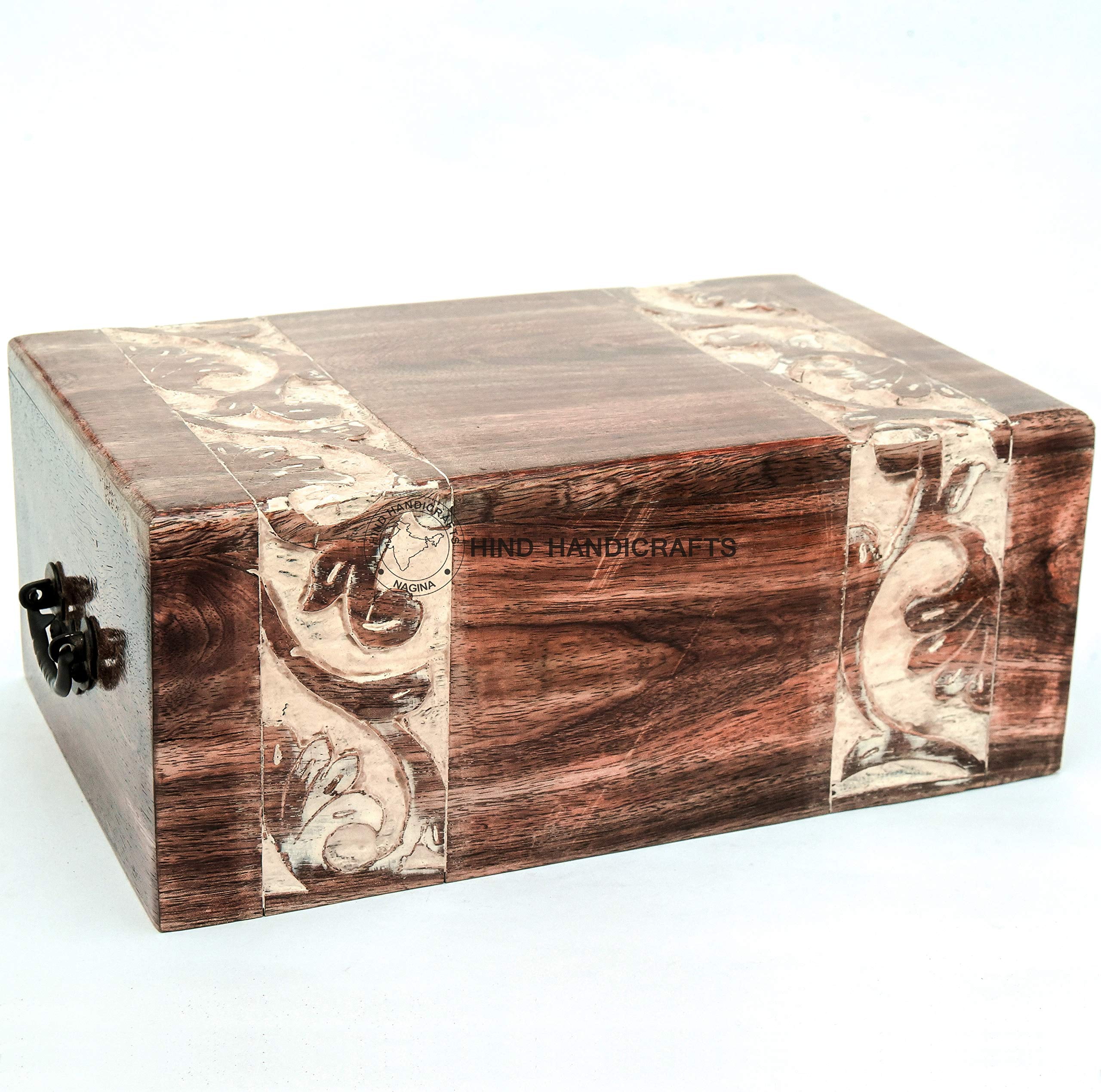 Engraved Wooden Box Funeral Cremation Urns for Human Ashes Adult Large ...