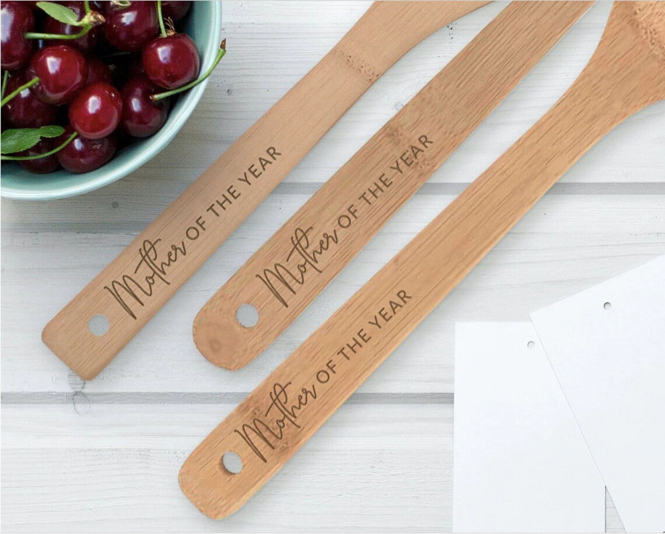 Engraved Wooden Spoon Set, Spatula Set of 3, Spatula and Spoon Set ...