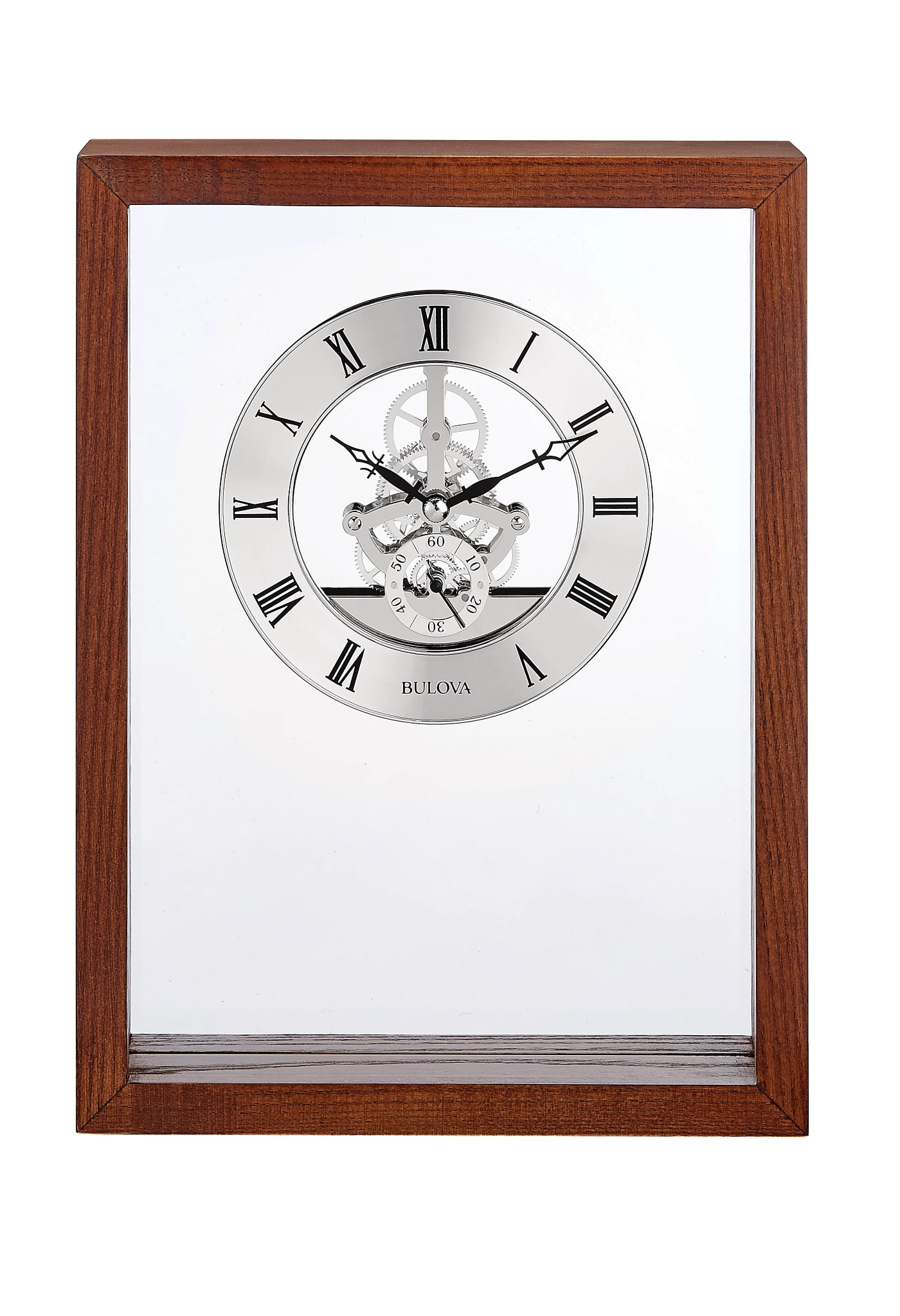 Engraver Wooden Engravable Presentation clock by Bulova - Walmart.com