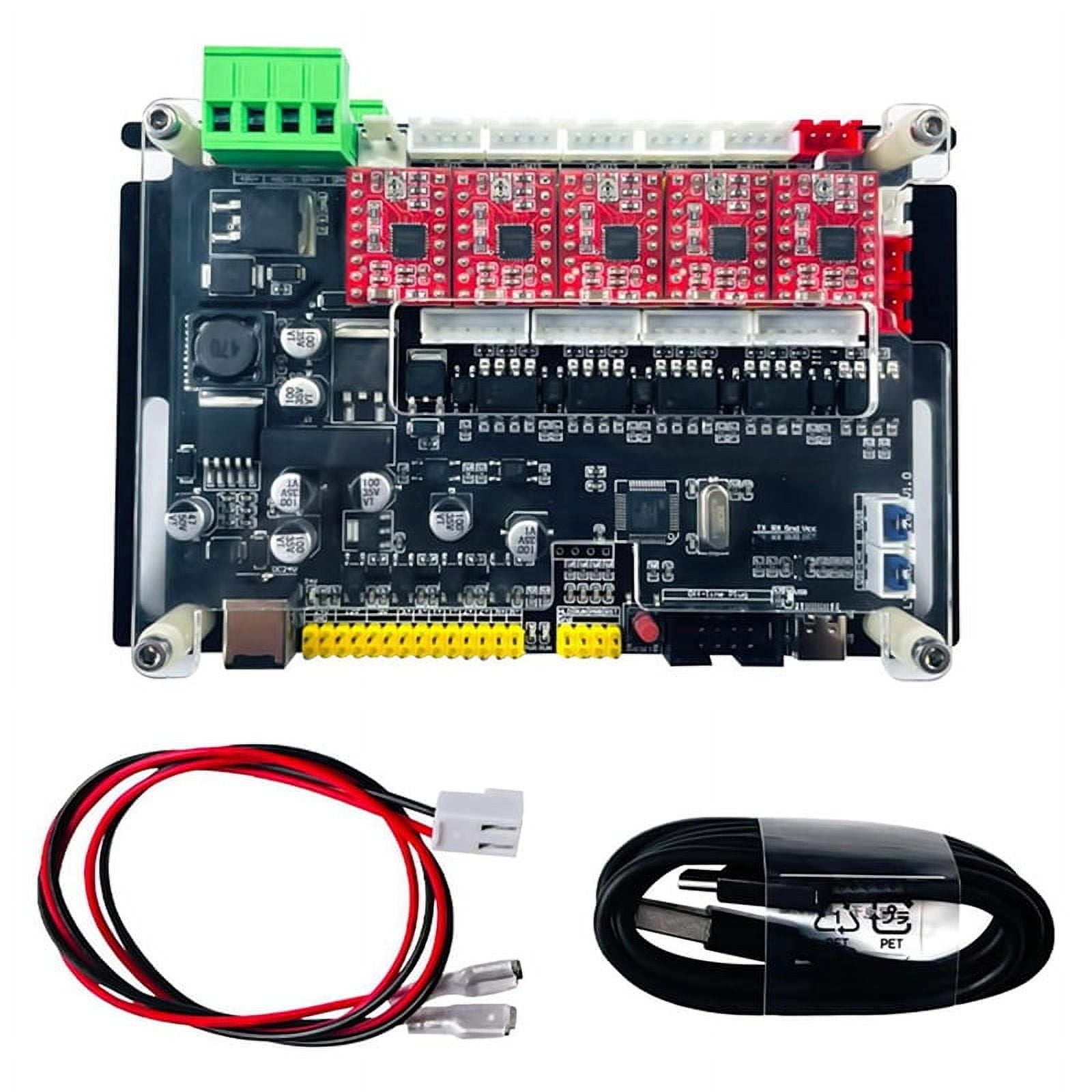 Engraving Machine Control Board GRBL 32-Bit 4 MCU Control Board DC 24V ...