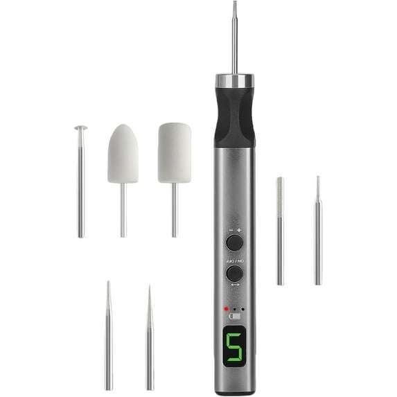 Engraving Pen with 7 Interchangeable Heads, Portable Engraving Machine ...