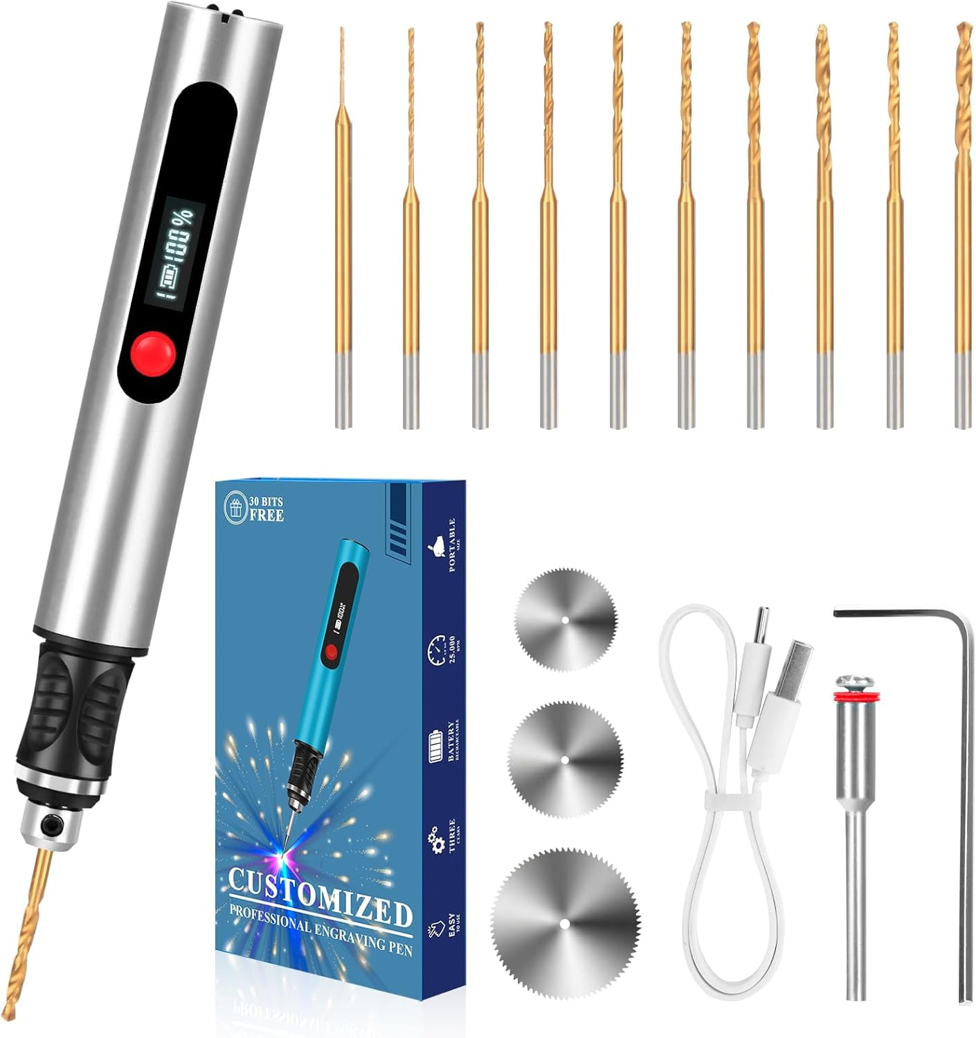 Engraving Pen for All Materials, Ultimate Cordless Portable Tool for ...