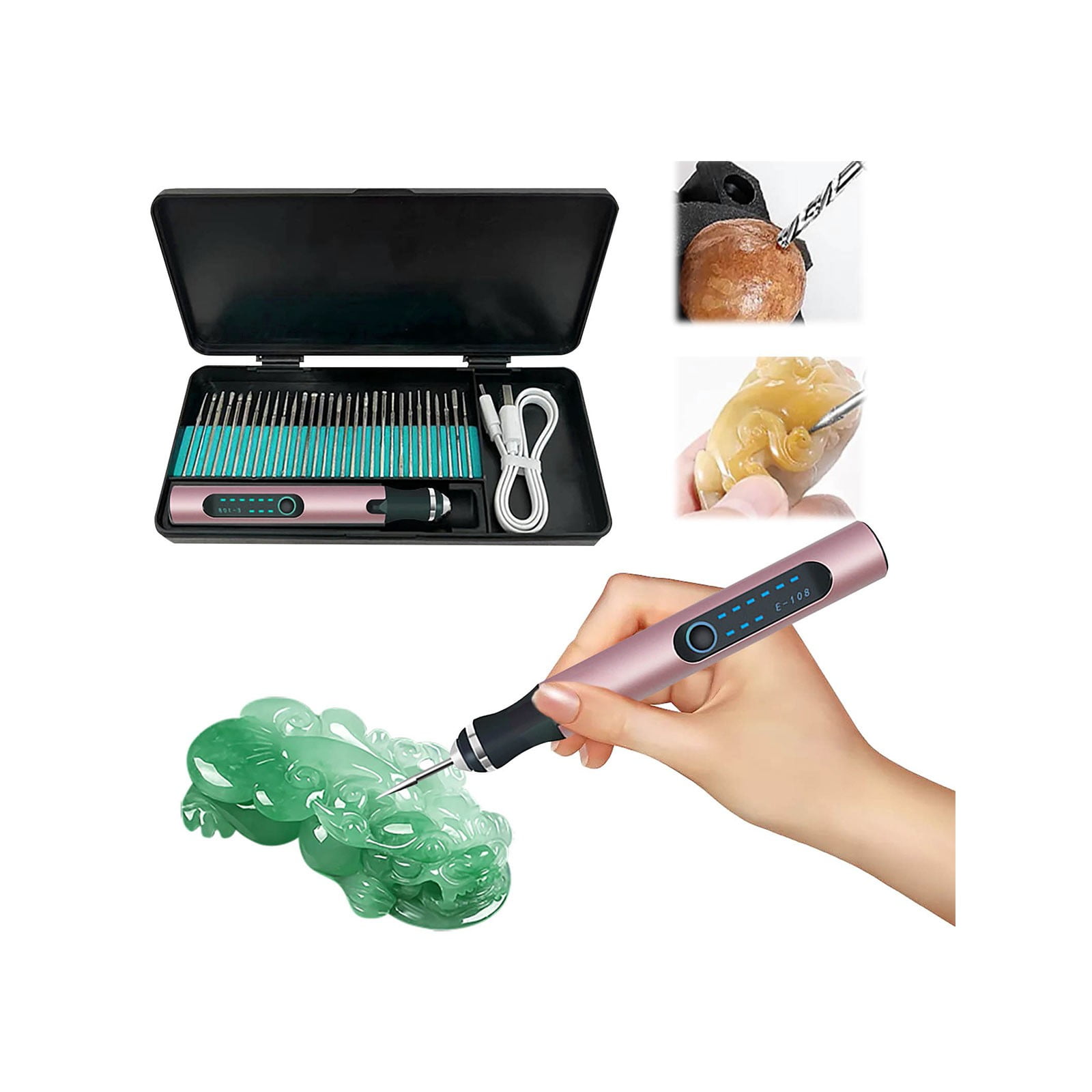 Engraving Pen, Ultimate Cordless Portable Tool for Metal Wood Glass and ...