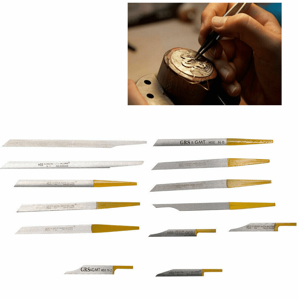 Engraving Tools 13x Engraver Knife for Pneumatic Graver Machine ...