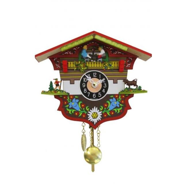 Engstler Cuckoo Clocks - House with Flower Patterns - Walmart.com