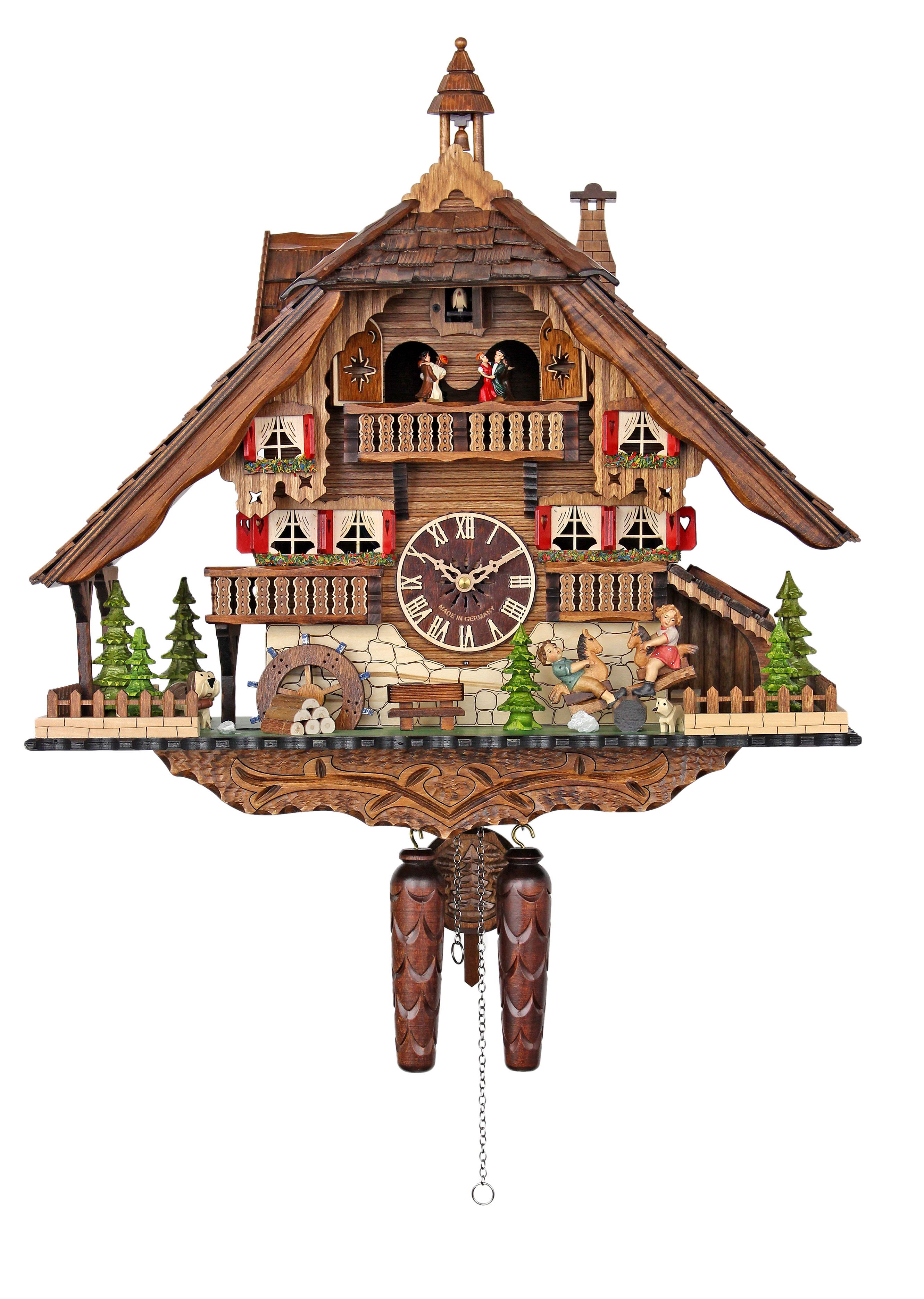 Engstler Quartz Cuckoo Clock - Fun on the See-Saw - Walmart.com