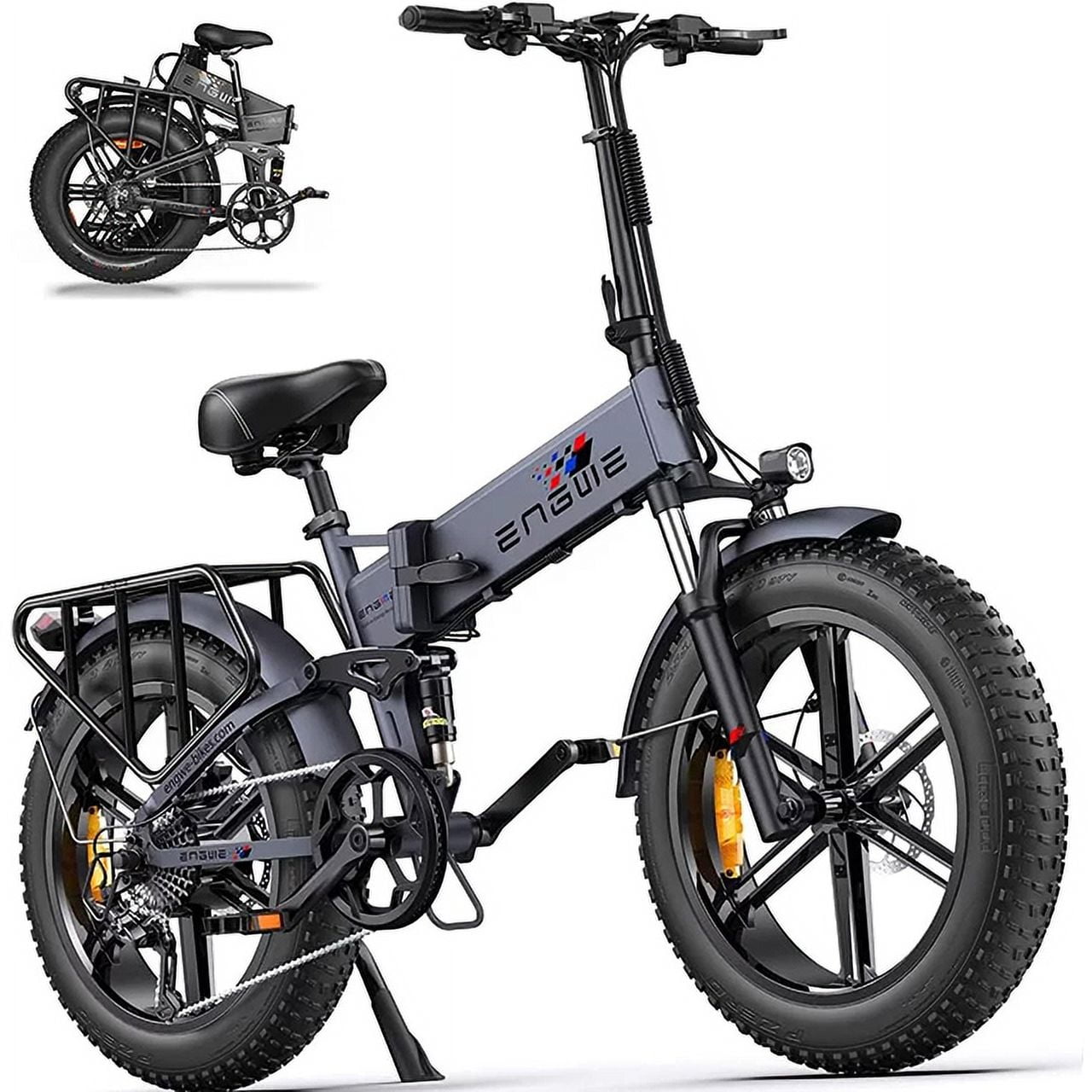 Engwe Engine Pro 750W Motor Folding Electric Bike for Adults，48V16Ah Build-in Lithium Battey ...