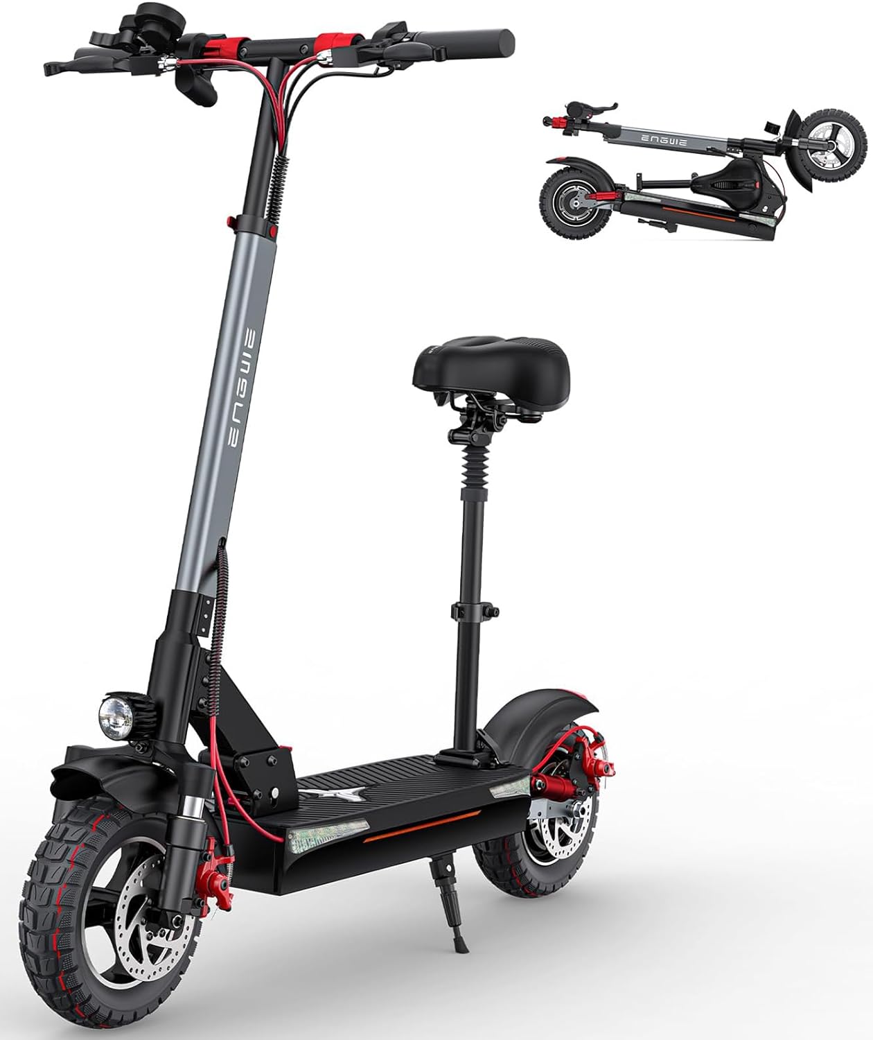 Phantomgogo Electric Scooter for Adults Foldable Scooter with Seat ...
