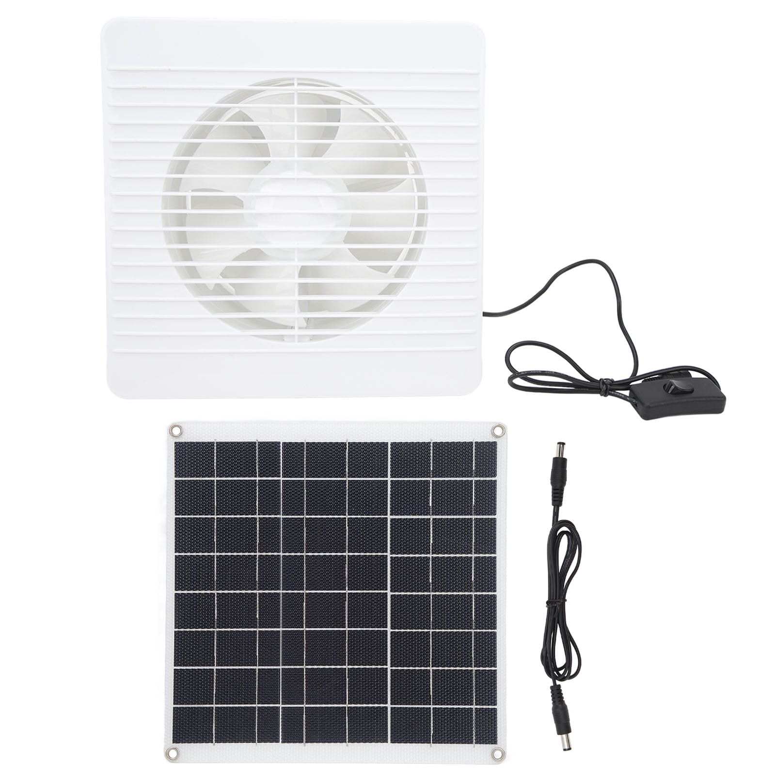 Solar Panel Exhaust Fan 6 Blades 15W High Airflow - Walmart.com