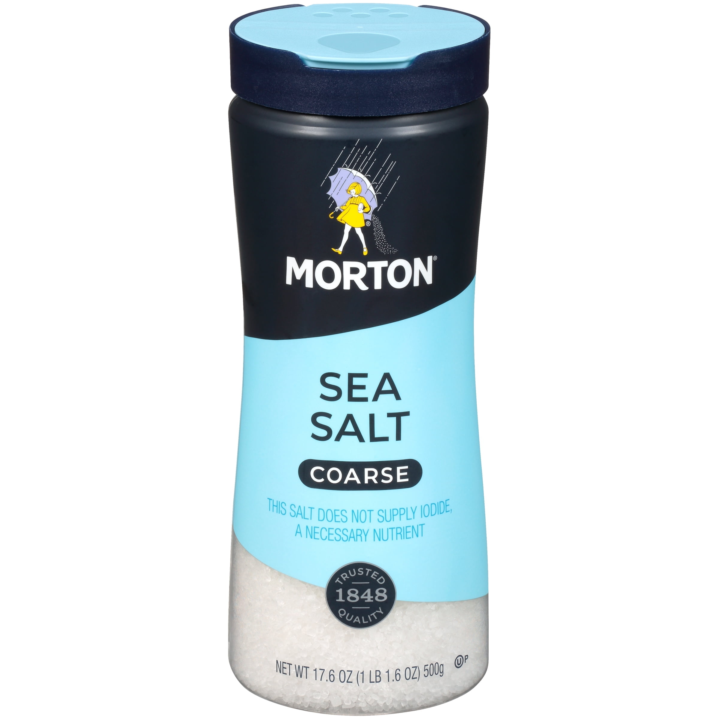 Enhance Flavor: Morton Sea Salt Coarse, 17.5 oz - Walmart.com
