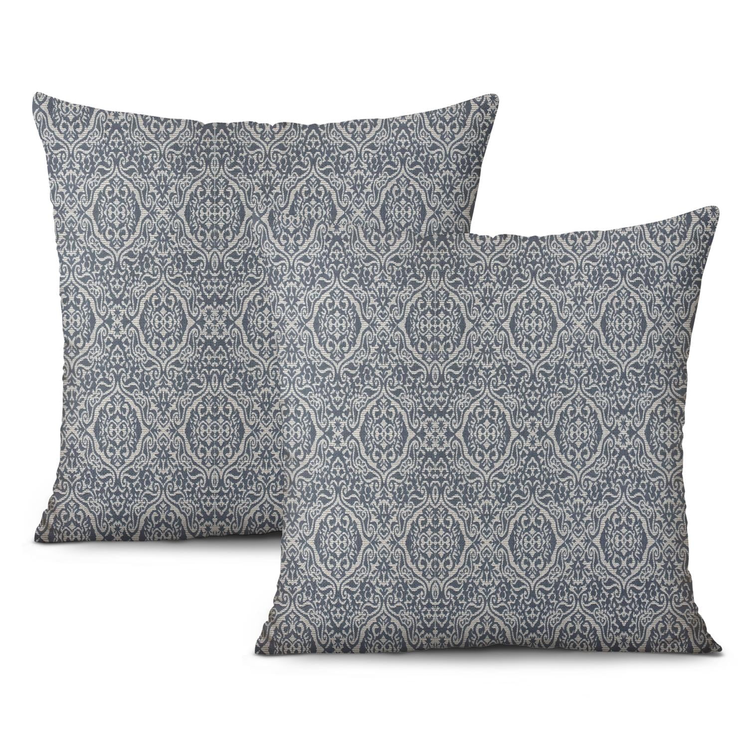 Enhance Your Home Aesthetic with Navy Blue Grey Ethnic Boho Pillow ...