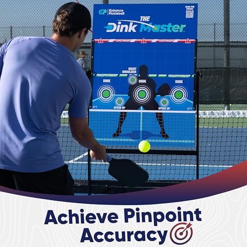 Enhance Pickleball Dink Master, Portable Pickleball Trainer, Dink ...