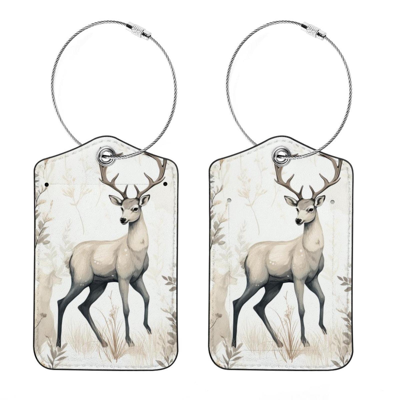 Enhance Your Baggage Security with Metal Loop Lock Tags, Beautiful Deer ...