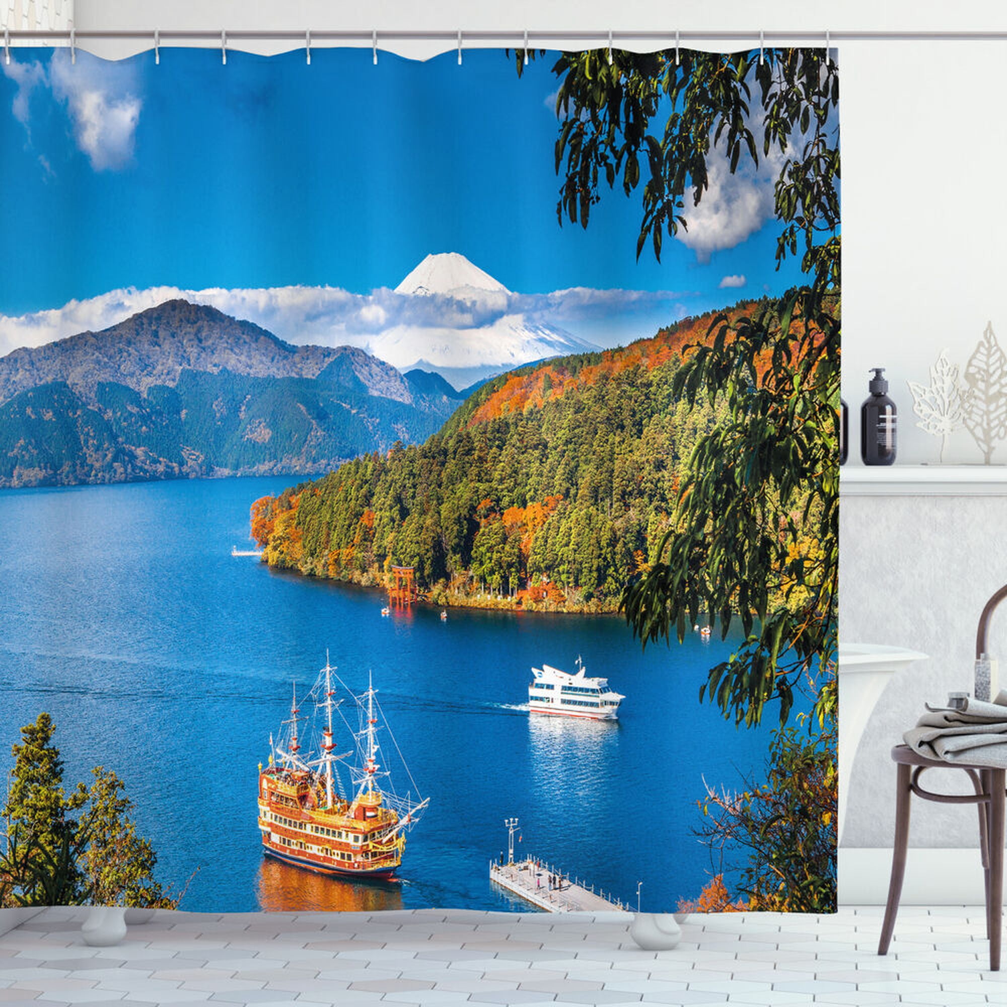 Enhance Your Bathroom Oasis with the Serene Lake Ashi Pirate Ship ...