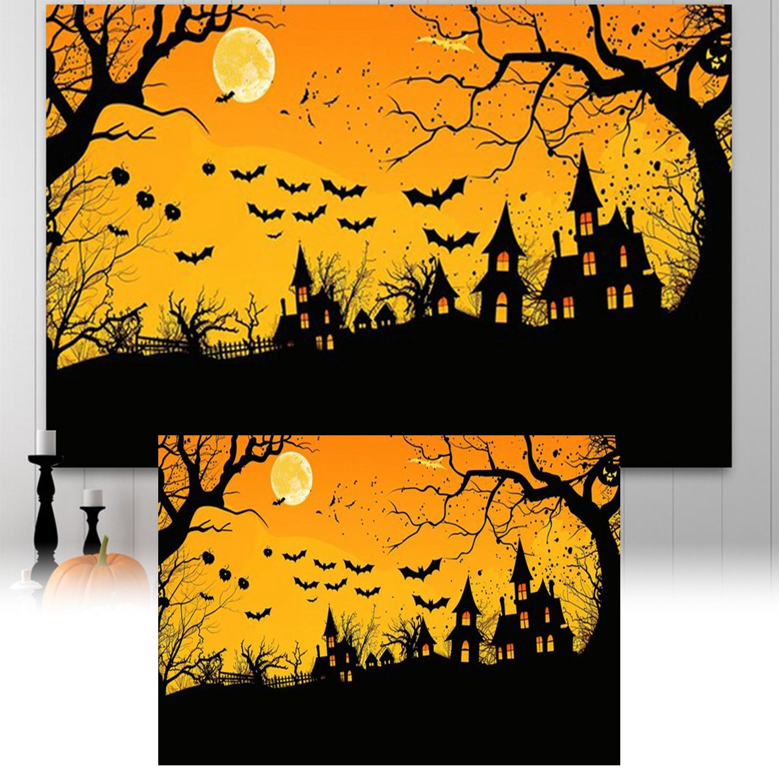 Enhance Your Experience With Our Background Cloth Haunting Decorations ...